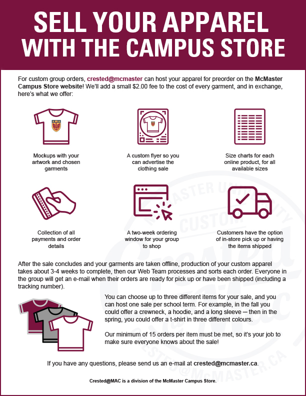 Crested | McMaster Campus Store