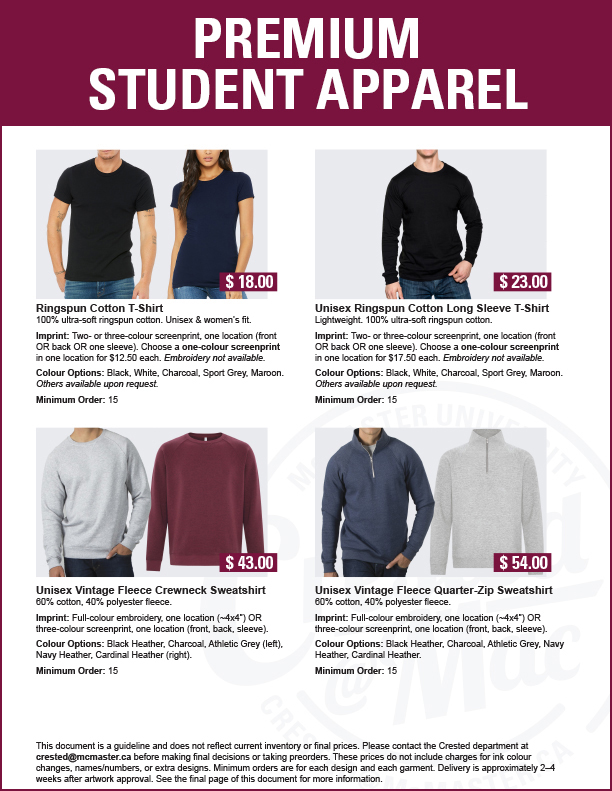 Crested | McMaster Campus Store